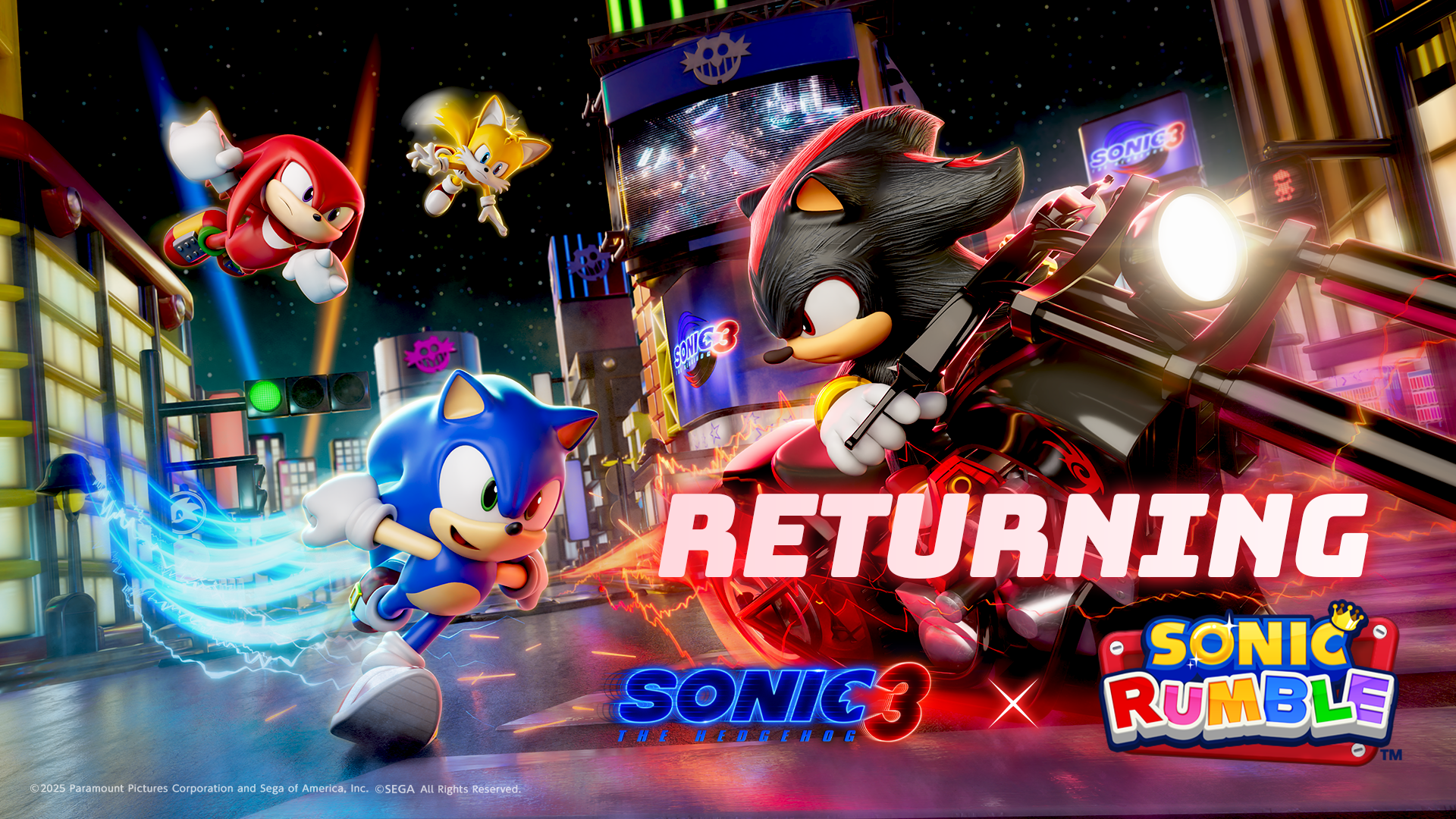 Sonic Move 3 Crossover Returns to the Rumble | Sonic Rumble | SEGA
